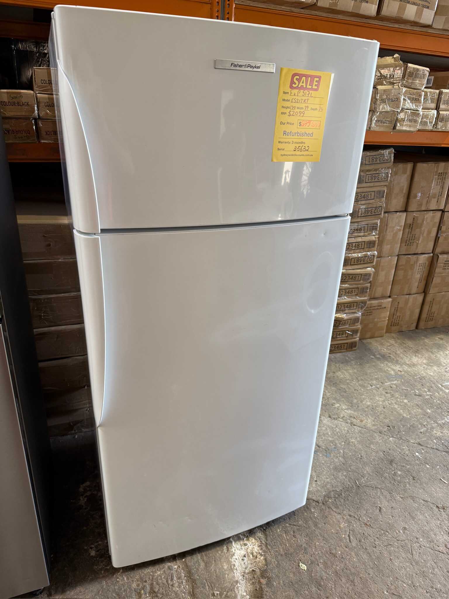 Fisher & Paykel 517L Top Mount Fridge Freezer - Refurbished 35632 ...