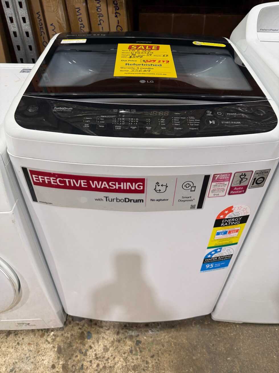 LG 6.5kg Top Load Washing Machine - Refurbished 35609 - Sydney Wide ...