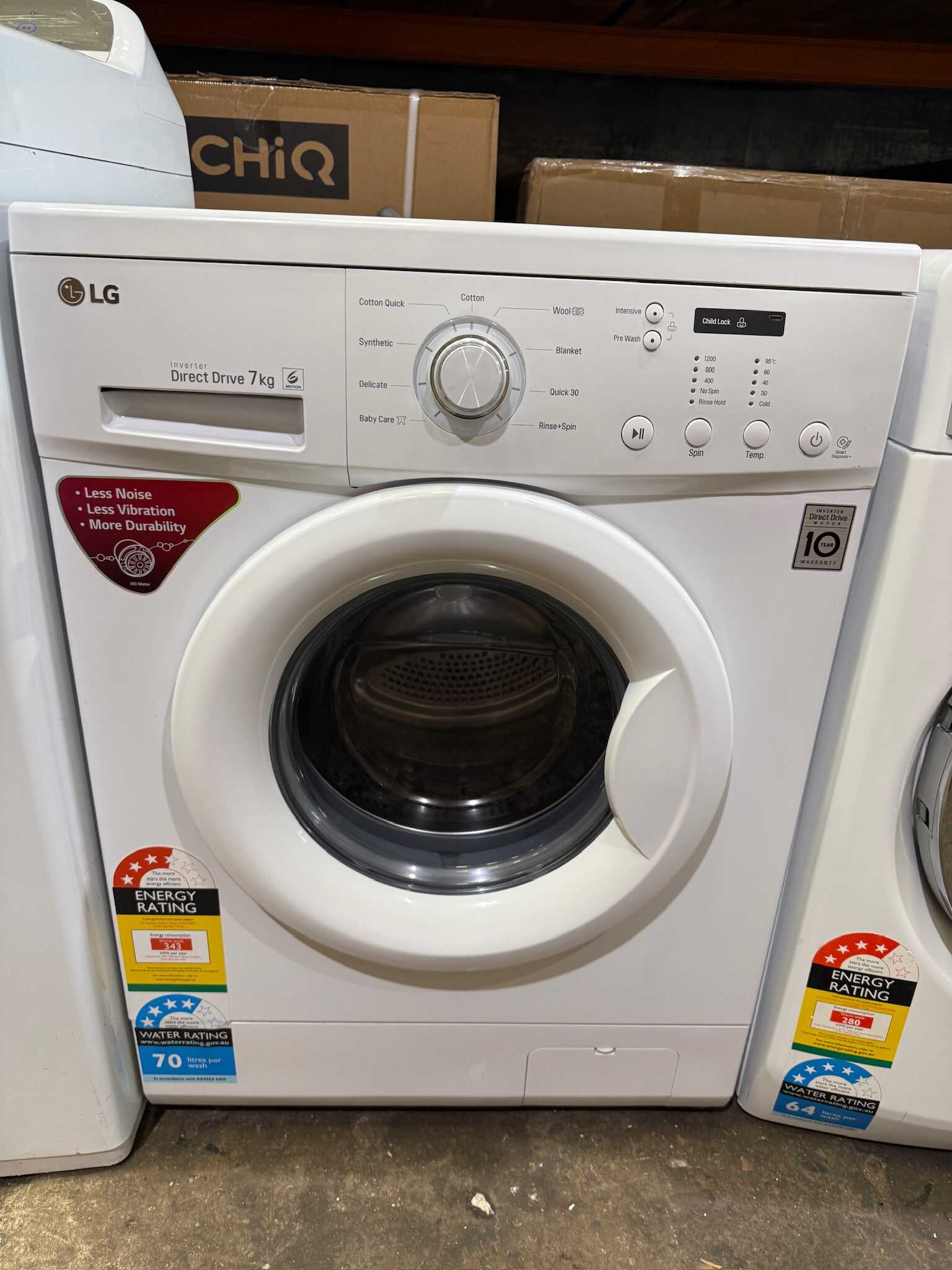 LG 7kg Front Load Washing Machine - Refurbished 35607 - Sydney Wide ...